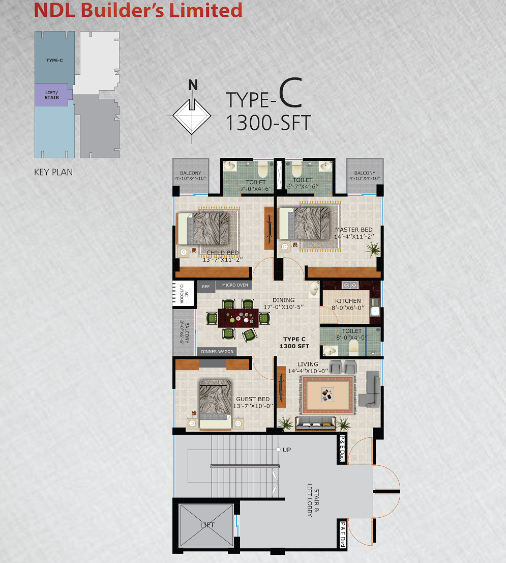 Rukeya Tower - NDL BUILDERS LIMITED